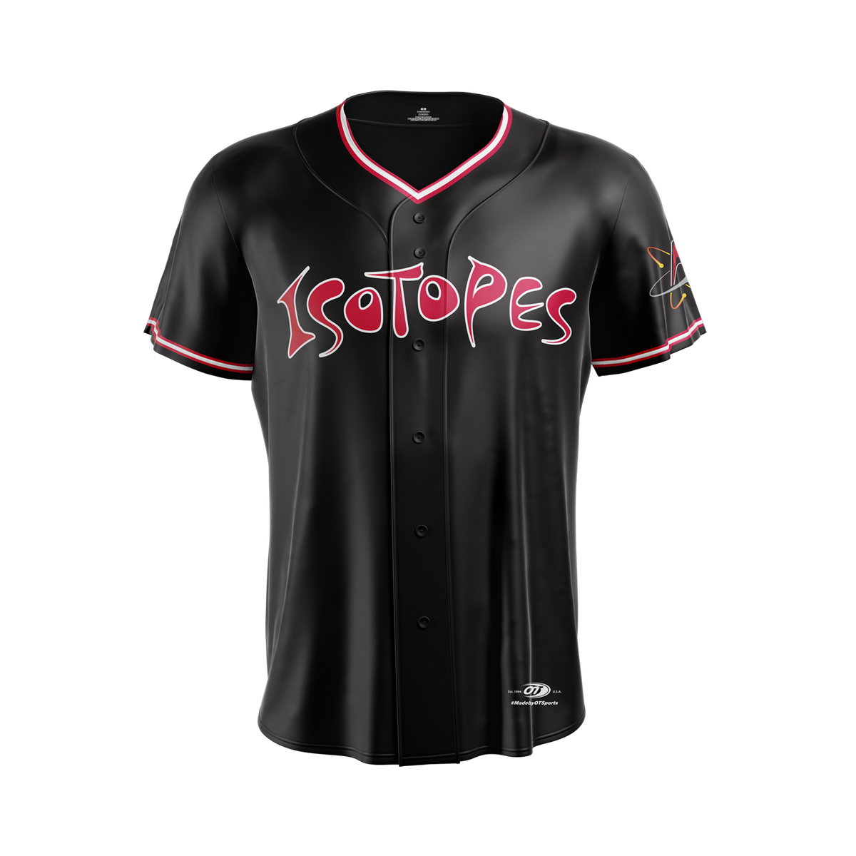 Albuquerque Isotopes Jersey-Black Replica Sublimated