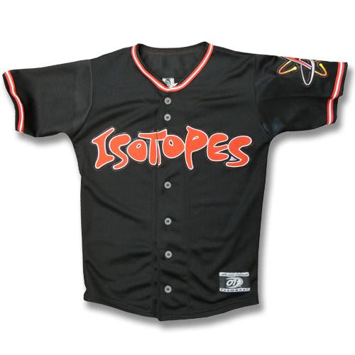 Albuquerque Isotopes Jersey-Inf/Tod Black Replica Sublimated